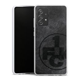 DeinDesign Galaxy A52s 5G Handy Silikon H&uuml;lle Case wei&szlig; Handyh&uuml;lle Concrete 1. Fc Kaiserslautern 1. Fck Silikon Case