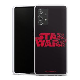 DeinDesign Galaxy A52s 5G Handy Silikon H&uuml;lle Case wei&szlig; Handyh&uuml;lle Star Wars Merchandise Logo Silikon Case
