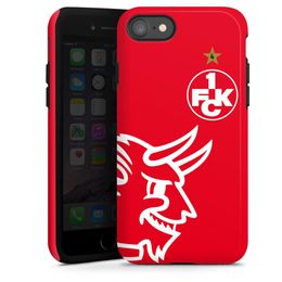 DeinDesign iPhone SE (2020) Handy Panzer Handyh&uuml;lle robuste Outdoor H&uuml;lle Schutzh&uuml;lle gl&auml;nzend Devil Star 1. Fc Kaiserslautern Tough Case