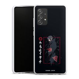 DeinDesign Galaxy A52s 5G Handy Silikon H&uuml;lle Case wei&szlig; Handyh&uuml;lle Itachi Uchiha Official Licensed Product Naruto Shippuden Silikon Case