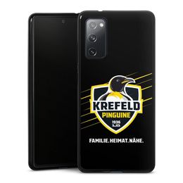 DeinDesign Galaxy S20 FE 5G Handy Silikon H&uuml;lle Case schwarz Handyh&uuml;lle Sports Krefeld Pinguine Ice Hockey