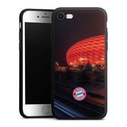 DeinDesign iPhone SE (2020) Handy Premium Silikon H&uuml;lle Handyh&uuml;lle schwarz Case Fc Bayern M&uuml;nchen Stadium Fcb Silikon Premium Case