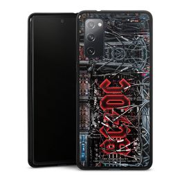 DeinDesign Galaxy S20 FE 5G Handy Silikon H&uuml;lle Case schwarz Handyh&uuml;lle Merchandise Acdc Official Licensed Product