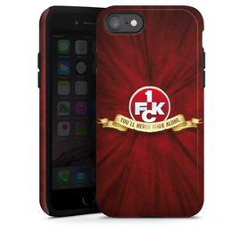 DeinDesign iPhone SE (2020) Handy Panzer Handyh&uuml;lle robuste Outdoor H&uuml;lle Schutzh&uuml;lle gl&auml;nzend 1. Fc Kaiserslautern Official Licensed Product Logo Tough Case