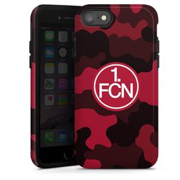 DeinDesign iPhone SE (2020) Handy Panzer Handyh&uuml;lle robuste Outdoor H&uuml;lle Schutzh&uuml;lle gl&auml;nzend Logo 1. Fc N&uuml;rnberg 1. Fcn Tough Case