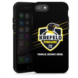 DeinDesign iPhone SE (2020) Handy Panzer Handyh&uuml;lle robuste Outdoor H&uuml;lle Schutzh&uuml;lle matt Ice Hockey Sports Krefeld Pinguine Tough Case