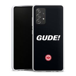 DeinDesign Galaxy A52s 5G Handy Silikon H&uuml;lle Case wei&szlig; Handyh&uuml;lle Bundesliga Eintracht Frankfurt Official Licensed Product Silikon Case