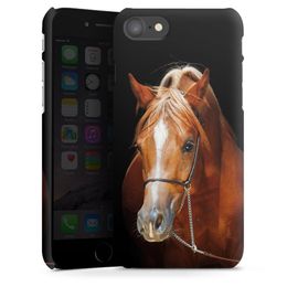 DeinDesign iPhone SE (2020) Handy Premium Case Smartphone Handyh&uuml;lle Schutzh&uuml;lle matt Horse Hobby Mare Premium Case