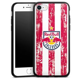 DeinDesign iPhone 8 Handy Slim Case extra d&uuml;nn Silikon Handyh&uuml;lle schwarz H&uuml;lle Stripes Fc Red Bull Salzburg Official Licensed Product Silikon Slim Case