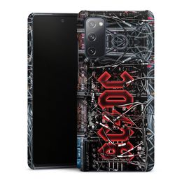 DeinDesign Galaxy S20 FE Handy Premium Case Smartphone Handyh&uuml;lle Schutzh&uuml;lle matt Merchandise Acdc Official Licensed Product Premium Case