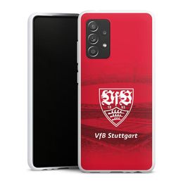 DeinDesign Galaxy A52s 5G Handy Silikon H&uuml;lle Case wei&szlig; Handyh&uuml;lle Stadium Vfb Stuttgart Official Licensed Product Silikon Case