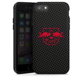 DeinDesign iPhone SE (2020) Handy Panzer Handyh&uuml;lle robuste Outdoor H&uuml;lle Schutzh&uuml;lle gl&auml;nzend Official Licensed Product Carbon Rb Leipzig Tough Case