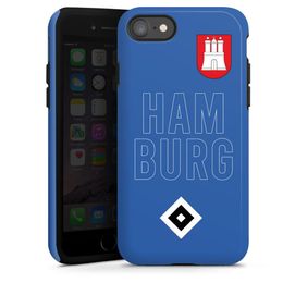 DeinDesign iPhone SE (2022) Handy Panzer Handyh&uuml;lle robuste Outdoor H&uuml;lle Schutzh&uuml;lle gl&auml;nzend Hamburger Sv Hamburg Official Licensed Product Tough Case