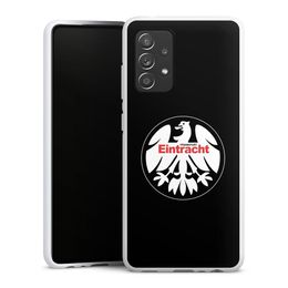 DeinDesign Galaxy A52s 5G Handy Silikon H&uuml;lle Case wei&szlig; Handyh&uuml;lle Eintracht Frankfurt Sge Official Licensed Product Silikon Case