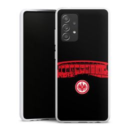 DeinDesign Galaxy A52s 5G Handy Silikon H&uuml;lle Case wei&szlig; Handyh&uuml;lle Eintracht Frankfurt Official Licensed Product Stadium Silikon Case