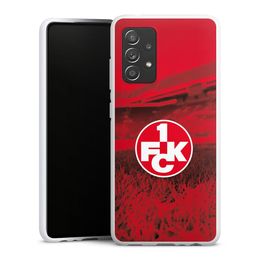 DeinDesign Galaxy A52s 5G Handy Silikon H&uuml;lle Case wei&szlig; Handyh&uuml;lle 1. Fc Kaiserslautern 1. Fck Official Licensed Product Silikon Case