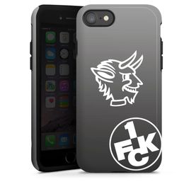 DeinDesign iPhone SE (2020) Handy Panzer Handyh&uuml;lle robuste Outdoor H&uuml;lle Schutzh&uuml;lle gl&auml;nzend 1. Fc Kaiserslautern Logo 1. Fck Tough Case