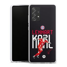 DeinDesign Galaxy A52s 5G Handy Silikon H&uuml;lle Case wei&szlig; Handyh&uuml;lle Official Licensed Product Fcb Lennart Karl Silikon Case