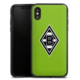 DeinDesign iPhone X Handy Silikon H&uuml;lle Case schwarz Handyh&uuml;lle Gladbach Soccer Borussia M&ouml;nchengladbach