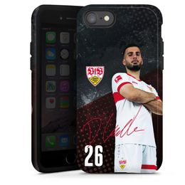 DeinDesign iPhone SE (2020) Handy Panzer Handyh&uuml;lle robuste Outdoor H&uuml;lle Schutzh&uuml;lle gl&auml;nzend Vfb Stuttgart Deniz Undav Official Licensed Product Tough Case