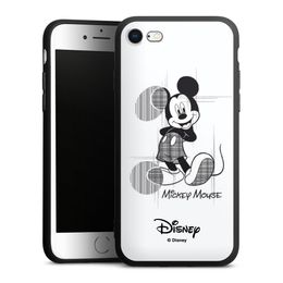 DeinDesign iPhone SE (2020) Handy Premium Silikon H&uuml;lle Handyh&uuml;lle schwarz Case Official Licensed Product Disney Mickey Mouse Silikon Premium Case