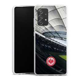DeinDesign Galaxy A52s 5G Handy Silikon H&uuml;lle Case wei&szlig; Handyh&uuml;lle Stadium Official Licensed Product Eintracht Frankfurt Silikon Case