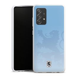 DeinDesign Galaxy A52s 5G Handy Silikon H&uuml;lle Case wei&szlig; Handyh&uuml;lle Tsv 1860 M&uuml;nchen Official Licensed Product Logo Silikon Case