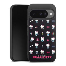 DeinDesign Google Pixel 10 Handy Premium Silikon H&uuml;lle Handyh&uuml;lle schwarz Case Hello Kitty Merchandise Kindheit Silikon Premium Case