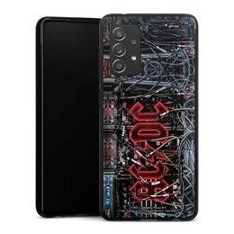DeinDesign Galaxy A52s 5G Handy Silikon H&uuml;lle Case schwarz Handyh&uuml;lle Merchandise Acdc Official Licensed Product