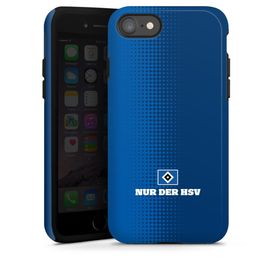 DeinDesign iPhone SE (2020) Handy Panzer Handyh&uuml;lle robuste Outdoor H&uuml;lle Schutzh&uuml;lle gl&auml;nzend Hsv Logo Official Licensed Product Tough Case