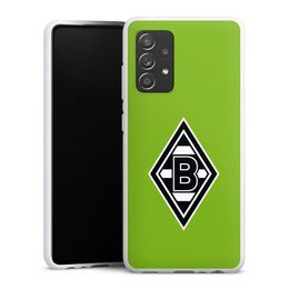 DeinDesign Galaxy A52s 5G Handy Silikon H&uuml;lle Case wei&szlig; Handyh&uuml;lle Gladbach Soccer Borussia M&ouml;nchengladbach Silikon Case