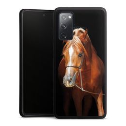 DeinDesign Galaxy S20 FE 5G Handy Premium Silikon H&uuml;lle Handyh&uuml;lle schwarz Case Horse Hobby Mare Silikon Premium Case
