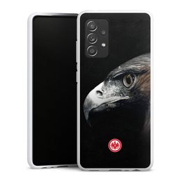 DeinDesign Galaxy A52s 5G Handy Silikon H&uuml;lle Case wei&szlig; Handyh&uuml;lle European Cup Eintracht Frankfurt Official Licensed Product Silikon Case