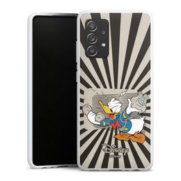 DeinDesign Galaxy A52s 5G Handy Silikon H&uuml;lle Case wei&szlig; Handyh&uuml;lle Donald Duck Official Licensed Product Disney Silikon Case