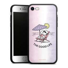 DeinDesign iPhone SE (2020) Handy Premium Silikon H&uuml;lle Handyh&uuml;lle schwarz Case Snoopy Official Licensed Product Peanuts Silikon Premium Case