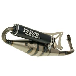 Auspuff Yasuni Scooter Z schwarz f&uuml;r Piaggio