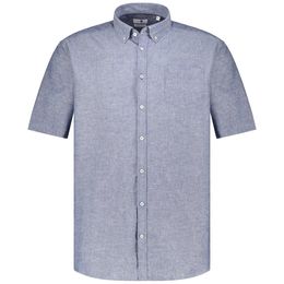 Herren Gro&szlig;e Gr&ouml;&szlig;en | Pfundskerl Freizeithemd mit Leinen Farbe dunkelblau Gr&ouml;&szlig;e: 7XL