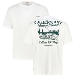 Herren Gro&szlig;e Gr&ouml;&szlig;en | s.Oliver T-Shirt mit Print auf Vorder- und R&uuml;ckseite Farbe wei&szlig; Gr&ouml;&szlig;e: 3XL
