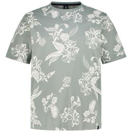 Herren Gro&szlig;e Gr&ouml;&szlig;en | Lerros T-Shirt mit Allover-Muster Farbe grau Gr&ouml;&szlig;e: 4XL