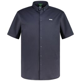 Herren Gro&szlig;e Gr&ouml;&szlig;en | BOSS Freizeithemd aus Stretch-Jersey Farbe dunkelblau Gr&ouml;&szlig;e: 5XL