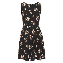 Vivance By Lascana Kleid Damen Gr&ouml;&szlig;e 42 sepia / rosa / schwarz / wei&szlig; Sommerkleid