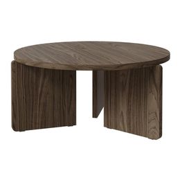 Selsey Couchtisch, Dunkelbraun, Holzwerkstoff, Rund, 88.5x40.5x88.5 cm, Wohnzimmer, Wohnzimmertische, Couchtische