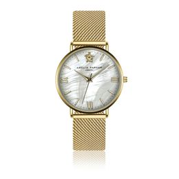 Quarzuhr AMELIA PARKER "AF7-B038G", gold, Armbanduhren, Damen, Quarzuhr