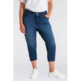 LEVI'S&reg; PLUS Caprijeans LEVI'S PLUS "Levi's 311&trade; Shaping Skinny Capri Jeans 22 (Gro&szlig;e Gr&ouml;&szlig;en)", Damen, Gr. 16 (48), N-Gr, blau (lapis amidst plus), Denim/Jeans, Obermaterial: 60% Baumwolle, 23% Viskose, 16% Polyester, 1% Elasthan, Jeans, aus elastischem Baumwollmix