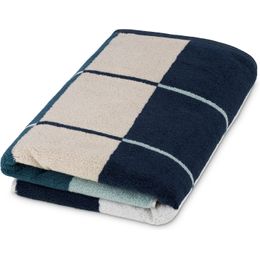 Duschtuch Ross "Three Stars 9042", blau (nachtblau), B:75cm L:140cm, Frottier, Frottier, Handt&uuml;cher, 100% Baumwolle, made in Germany