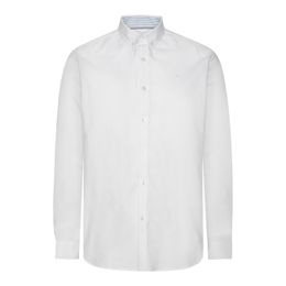 Langarmhemd Clean Cut Copenhagen "Clean Cut Copenhagen Oxford Stretch Plain L/S", Herren, Gr. XL, US-Gr&ouml;&szlig;en, wei&szlig;, 77% Baumwolle, 20% Polyester, 3% Elasthan, unifarben, normal, Hemden