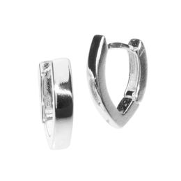 Klappcreolen OSTSEE-SCHMUCK "- Babsi 17.38 - Silber 925/000 -" Gr. 17, silber (silber 925, silberfarben, wei&szlig;), Ohrringe, Damen, 17, Klappcreolen
