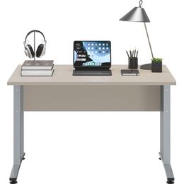 Schreibtisch FMD "Calvi", beige (cashmere), B:120cm H:75cm T:80cm, Tische, Schreibtisch