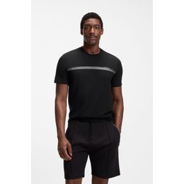 T-Shirt BOSS "Authentic", Jungen, Gr. L, schwarz 004, Single Jersey, Obermaterial: 100% Baumwolle, unifarben, regular fit normal, Rundhals, Shirts T-Shirt