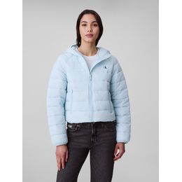 Steppjacke Calvin Klein Jeans "LGHTWGHT QLTD JCKT P", Damen, Gr. L (42), cooling oasis, Web, Obermaterial: 100% Polyamid, unifarben, klassisch normal, Rundhals, eingesetzt eingefasste Kante, Jacken Steppjacke, Mit Rundhalsausschnitt